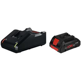 Akku Starter-Set, 18 V, schwarz, Bosch Professional, Akkumulatoren, 18 V, 4 Ah, inkl. Schnellladeger&auml;t