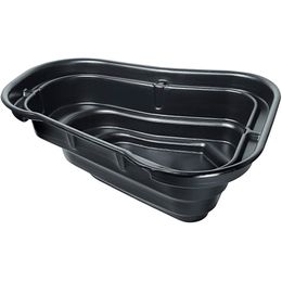 Fertigteich Ubbink, B:160cm H:55cm L:202cm, schwarz, Polyethylen (PE), Teichschalen, "Start 750", inkl. Pumpe, Wasserspeier, Pflanzk&ouml;rben