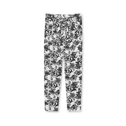 Madeleine Mode MADELEINE Damen Stoffhose "Hose Highwaist-Hose mit kontraststarkem Unikat-Print"weiß, schwarz, Gr. 17, Obermaterial: 98% Baumwolle CO (CMIA). 2%