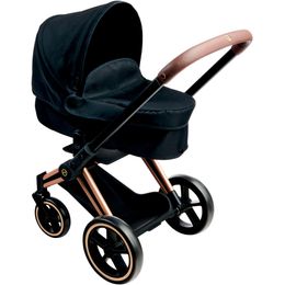 Corolle Kinder Kombi-Puppenwagen "Mon Premier Poupon, 36-42cm Cybex", schwarz, Kunststoff, Metall, B:36,5cm H:64,5cm T:60cm, Puppenwagen