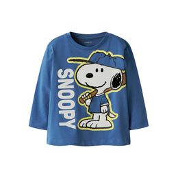 name it Shirt 'NMMDENIS SNOOPY' Jungen Gr&ouml;&szlig;e 110 saphir / karamell / gelb / wei&szlig;