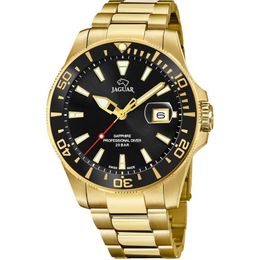Jaguar Kinder Quarzuhr "Diver", gold, Armbanduhren, Armbanduhr, Quarzuhr, Herrenuhr, Saphirglas, Swiss Made