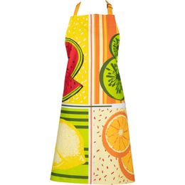 Kochsch&uuml;rze stuco, B:80cm L:85cm, bunt, Baumwolle, Sch&uuml;rzen, "Summer Fruits"