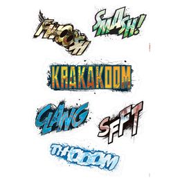 Komar Wandtattoo "Avengers Sounds - Gr&ouml;&szlig;e 50 x 70 cm", B/H/T: 50cm x 70cm, bunt, Wandtattoos, selbstklebend, Wandsticker, Kinderzimmer