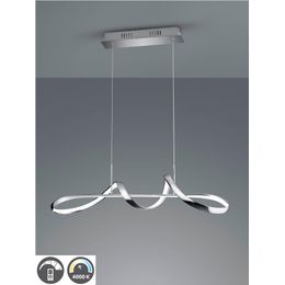 LED Pendelleuchte "Perugia", 1, H: 150cm, 1 Stk., grau, REALITY LEUCHTEN, Leuchten, Deko Hängelampe höhenverstellbar dimmbar neutralweiß 4000K, 4500