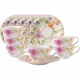 Villeroy & Boch VILLEROY & BOCH Tasse "Frühstückstassen mit Untertassen Mariefleur Basic 290 ml 6er Set bunt", bunt, Trinkgefäße