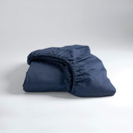 Spannbettlaken Cinderella, B:70cm L:200cm, blau, Renforc&eacute;, Obermaterial: 100% Baumwolle, Bettlaken, "Cinderella Weekend Baumwolle, f&uuml;r Matratzen bis