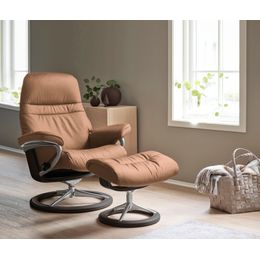 Relaxsessel stressless, B:79cm H:103cm T:73cm, braun, Leder BATICK: BATICK ist ein leicht korrigiertes, durchgefärbtes und genarbtes Möbelleder, bei