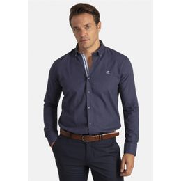 Herren Businesshemd "Patty", blau, Gr. S, SIR RAYMOND TAILOR, unifarben, 20% Polyester, 80% Baumwolle, Hemden, mit klassischem Kentkragen