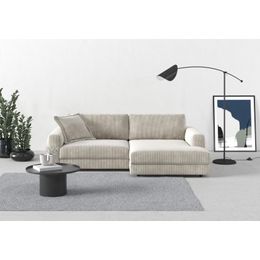 Ecksofa Trendmanufaktur, B:250cm H:84cm T:176cm, beige, 88% Polyester, 12% Polyacryl, Wohnzimmer, Sofas, "Bourbon Mega_Ecke mit tollem Sitzkomfort,