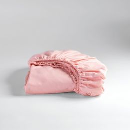 Spannbettlaken Cinderella, B:180cm L:200cm, pink, Renforc&eacute;, Obermaterial: 100% Baumwolle, Bettlaken, "Cinderella Weekend Baumwolle, f&uuml;r Matratzen bis