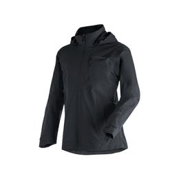 Maier Sports Damen Outdoorjacke "Halny rec M"schwarz, Gr. 70, 100% Polyester, Jacken, Herren Funktionsjacke, wasserdichte Regenjacke mit Kapuze,