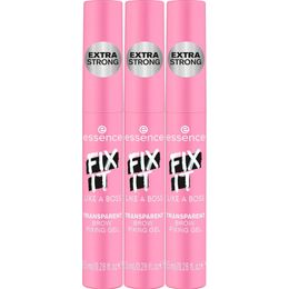 Essence Kinder Augenbrauen-Gel "FIX IT LIKE A BOSS TRANSPARENT BROW FIXING GEL", transparent, Augen-Kosmetika, mit langanhaltender Textur