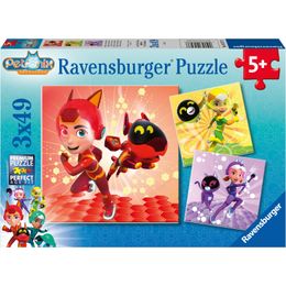 Ravensburger Kinder Puzzle "Petronix DefendersMatt, Jia und Emma", bunt, B:21cm H:21cm, Puzzles, Made in Europe