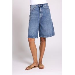 Zhrill Damen Shorts "INSA Denim Bermuda", blau, Gr. 29, unifarben, Web, Obermaterial: 60% Baumwolle, 40% Lyocell (TENCEL ), Hosen, Sommerhose