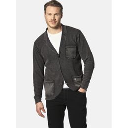 Jan Vanderstorm Herren Strickjacke "Strickjacke SIGURDULFAR", schwarz, Gr. XL, unifarben, Obermaterial: 100% Baumwolle CO., Strickjacken