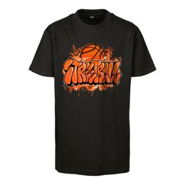 MisterTee M&auml;dchen T-Shirt "MisterTee Kids Kids Streetball Tee"schwarz, Gr. 158, bedruckt, 100% Baumwolle, Shirts