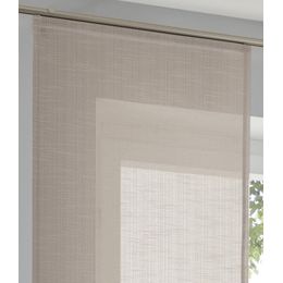 Schiebegardine Kutti, B:60cm H:145cm, beige, Polyester, Wohnzimmer, Gardinen, "Boston Schiebevorhang", Schiebevorhang uni (1 St)