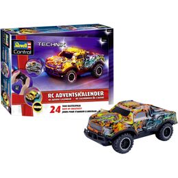 Revell Kinder Spielzeug-Adventskalender "Christmas Driver, ferngesteuertes RC Auto zum Selberbauen"bunt, T:17cm, Adventskalender