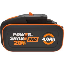 WORX Akku "&raquo;WA3644 PowerShare Pro&laquo;", 20 V, orange, Akkumulatoren, 20 V, 4 Ah, LED-Anzeige, f&uuml;r alle WORX Ger&auml;te