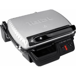 Kontaktgrill Tefal, B:33cm H:18cm T:34cm, silber, Kontaktgrill_Standgrill_Tischgrill_Teppanyakigrill, "GC3050", aufklappbar, regelbarer Thermostat,