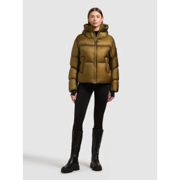 Khujo Damen Steppjacke "NOLANA"khaki gr&uuml;n, Gr. S, unifarben, 100% Nylon, Jacken