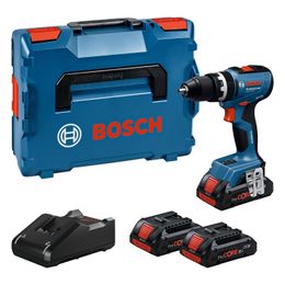 Akku-Schlagbohrschrauber "»GSB 18V-65«"blau, Bosch Professional, Bohrmaschinen, Inkl. 2x Akku ProCORE 18V 4,0Ah, in L-BOXX 136