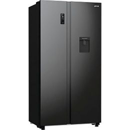 Gorenje Side-by-Side "NRR 9185 EA_XLWD", B:91cm H:178,6cm T:64,3cm, silber, Kühlschränke, Wasserspender