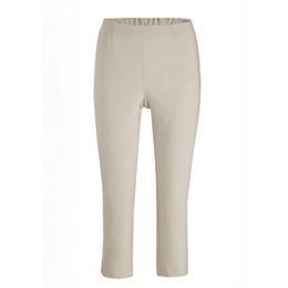 GOLDNER Damen Schlupfhose "Kurzgr&ouml;&szlig;e Schlupfhose LOUISA mit Steppn&auml;hten", beige, Gr. 26, Obermaterial: 72% Viskose CV. 25% Polyamid PA. 3% Elasthan