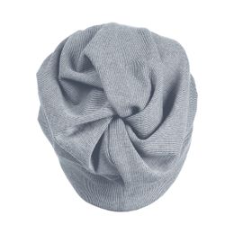 MSTRDS Damen Beanie "MSTRDS Accessoires Rib 2in1 Beanie"erdgrau, Kunstfaser, M&uuml;tzen