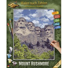 Schipper Kinder Malen nach Zahlen "Meisterklasse Premium - Mount Rushmore", bunt, B:40cm H:50cm, Malvorlagen, Made in Germany