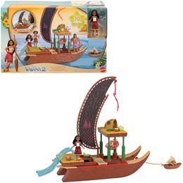 Mattel Kinder Spielwelt "Disney Vaiana 2 Vaianas Abenteuerkanu", bunt, Kunststoff, L:72cm, Spielfigurenwelten