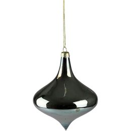 Weihnachtsbaumkugel "Zapfen aus Glas, rauchgrau", 10cm, grau, LeGer Home by Lena Gercke, Weihnachtsbaumkugeln, &Oslash;xH: 10x12 cm