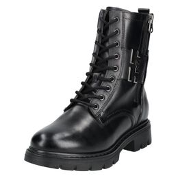 Nero Giardini Damen Schn&uuml;rstiefelette "Nero Giardini Stiefelette Leder", Gr. 38schwarz, Leder, Schuhe