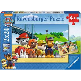Ravensburger Kinder Puzzle "PAW Patrol Heldenhafte Hunde", bunt, Pappe, B:26cm H:18cm, Puzzles, Made in Europe
