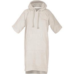 Badeponcho Tom Tailor HOME, beige, Frottier, Hausmäntel, "Surfponcho COLOR BATH", mit Kordel, Bauchtasche, saugstark, Baumwolle, auch in Kindergrößen