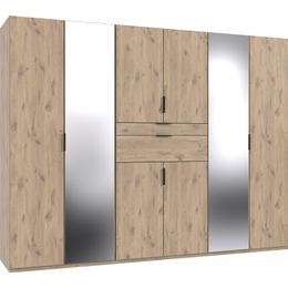 Dreht&uuml;renschrank wimex, B:270cm H:208cm T:58cm, beige, Spanplatte, Schr&auml;nke, "Moldau Kleiderschrank mit Spiegel Schlafzimmerschrank Bestseller"