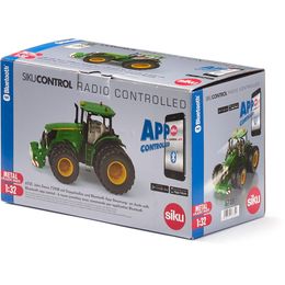 Siku Kinder RC-Traktor "Siku Control, John Deere 7290R mit Doppelreifen (6735)", gr&uuml;n, B:11cm H:15cm T:20cm, Fernlenkfahrzeuge, inkl. Bluetooth