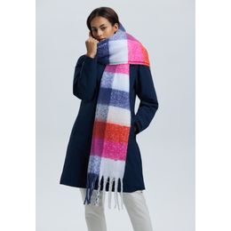 Luhta Damen Schal "Luhta NAANJOKI", blau, Obermaterial: 100% Polyester, Modet&uuml;cher