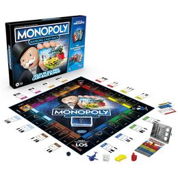 Hasbro Kinder Spiel "Monopoly Banking Cash-Back", bunt, Kunststoff, Pappe, Spiele, Made in Europe
