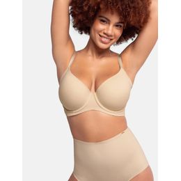 Dorina Damen B&uuml;gel-BH, Gr. 85, beige, Obermaterial: 67% Polyamid, 22% Elasthan, 11% Polyester, unifarben, BHs, mit nahtlosem Design