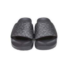 Karl Kani Damen Sandale "Karl Kani Pool Slide PRM", Gr. 44schwarz, Polyurethan, unifarben, Schuhe