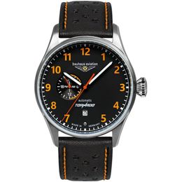 BAUHAUS Damen Automatikuhr "Tornado", schwarz, Armbanduhren, Armbanduhr, Herrenuhr, Made in Germany, Mechanische Uhr, analog, Tag