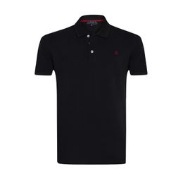 Herren Poloshirt "Wheaton", schwarz, Gr. S, SIR RAYMOND TAILOR, unifarben, 100% Baumwolle, Shirts, mit klassischem Kragen und kurzer Knopfleiste