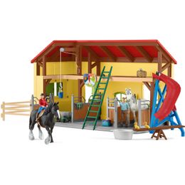 Schleich Kinder Spielwelt "FARM WORLD, Pferdestall (42485)", bunt, Kunststoff, Spielfigurenwelten