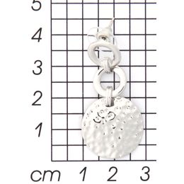 Firetti Damen Paar Ohrstecker "mit Kreisen, elegant, edel strukturiert", Metall, grau, Metall, Ohrringe