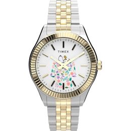 Timex Damen Quarzuhr "PEANUTS LEGACY", gold, Armbanduhren, Armbanduhr, Damenuhr,Edelstahlarmband, Leuchtzeiger