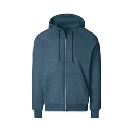 TRIGEMA Herren Sweatjacke "TRIGEMA Sweatjacke mit Kapuze", blau, Gr. 5XL, 70% Baumwolle, 30% Polyester, Sweatjacken