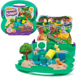 Spin Master Jungen Kreativset "Kinetic Sand - Hunde Park Koffer 680 g", bunt, Kreativsets