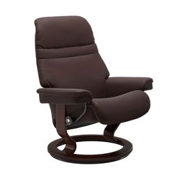 Relaxsessel stressless, B:75cm H:100cm T:73cm, braun, Leder BATICK: BATICK ist ein leicht korrigiertes, durchgefärbtes und genarbtes Möbelleder, bei